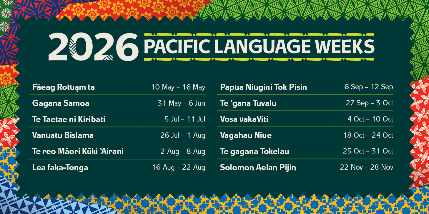 Ministry for Pacific Peoples — Pacific Language Weeks