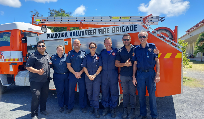 Ministry for Pacific Peoples — Fire Emergency NZ gear up in Cook Islands